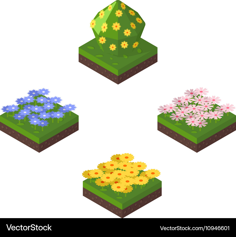 Isometric tree Royalty Free Vector Image - VectorStock