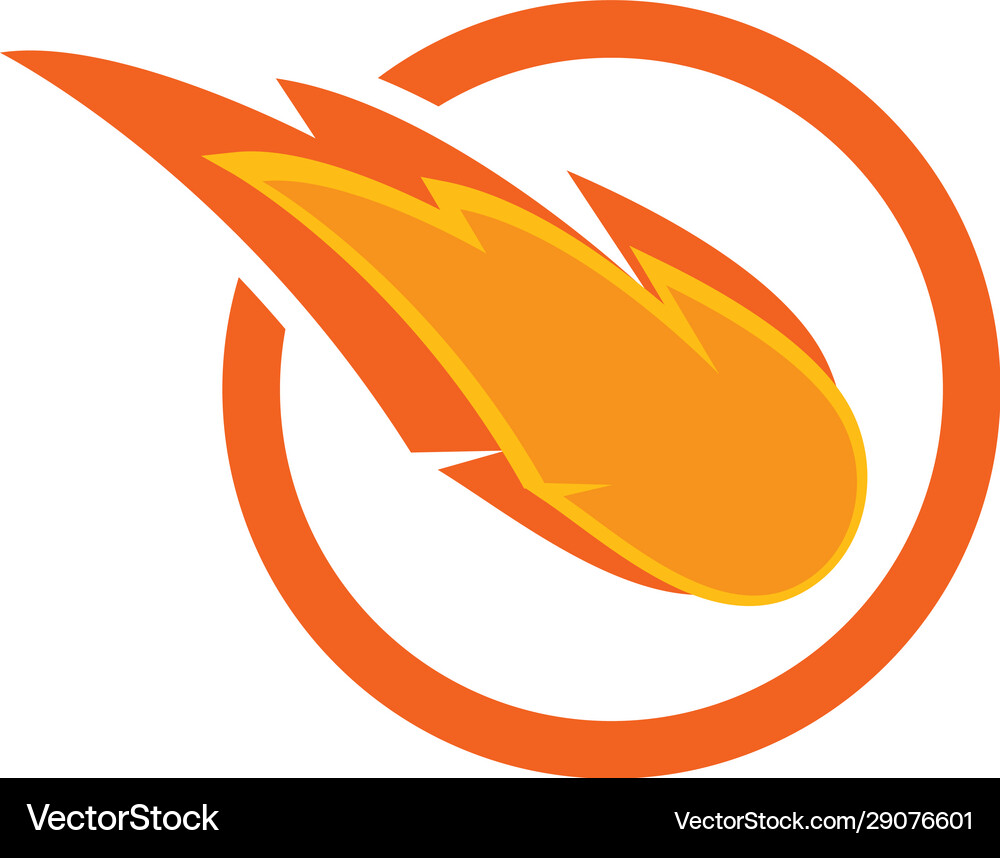 Meteorite logo Royalty Free Vector Image - VectorStock