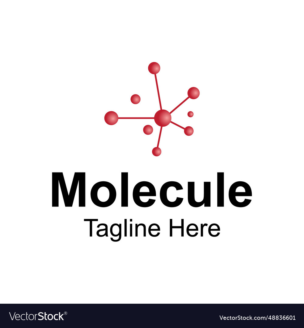 Molecule logo design template Royalty Free Vector Image