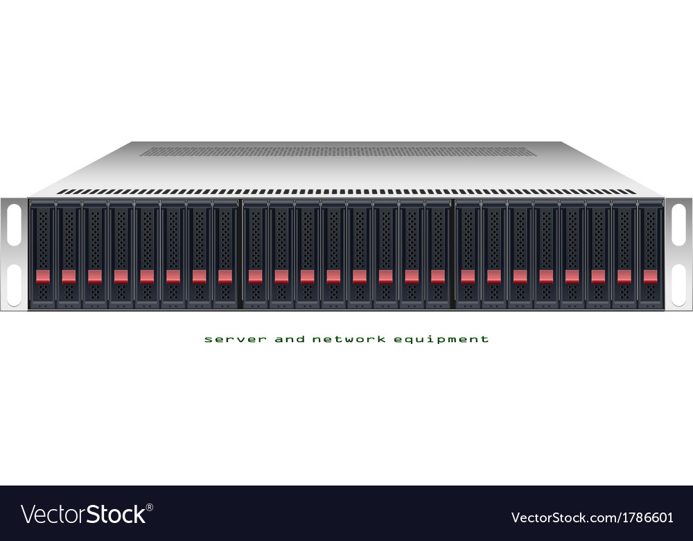 Server rackmount chassis Royalty Free Vector Image