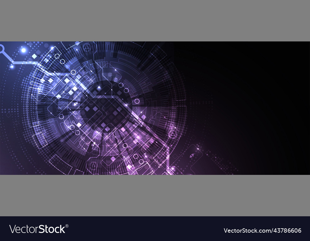 Abstract glowing technology background Royalty Free Vector