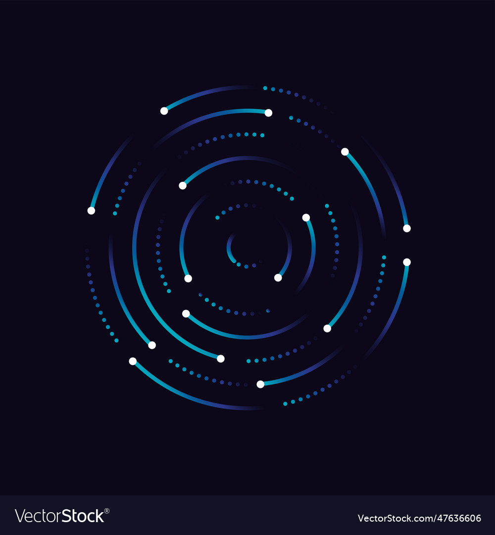 Abstract Network Connection Icon Logo Design Vector Image