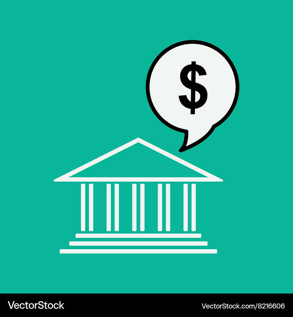 Bank icon design Royalty Free Vector Image - VectorStock