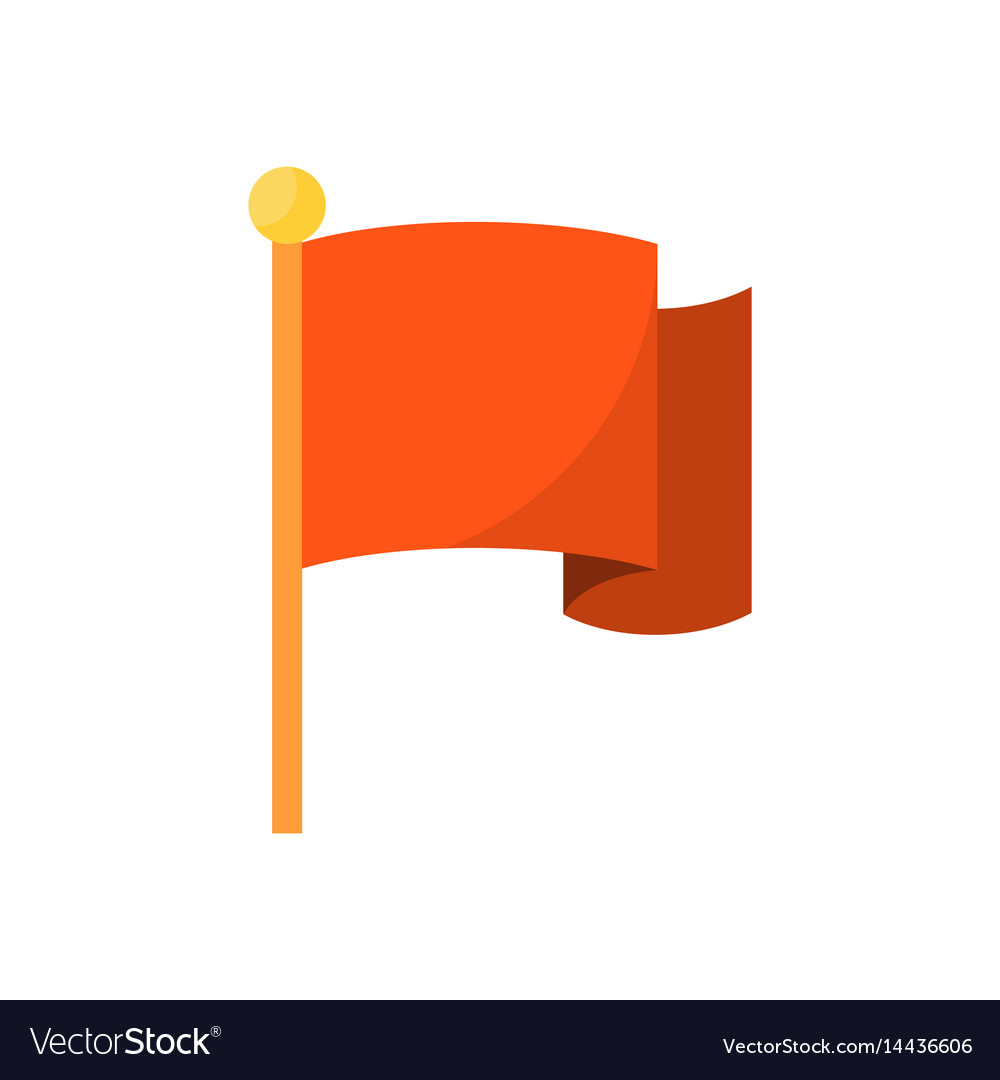 Flag icon flat Royalty Free Vector Image - VectorStock