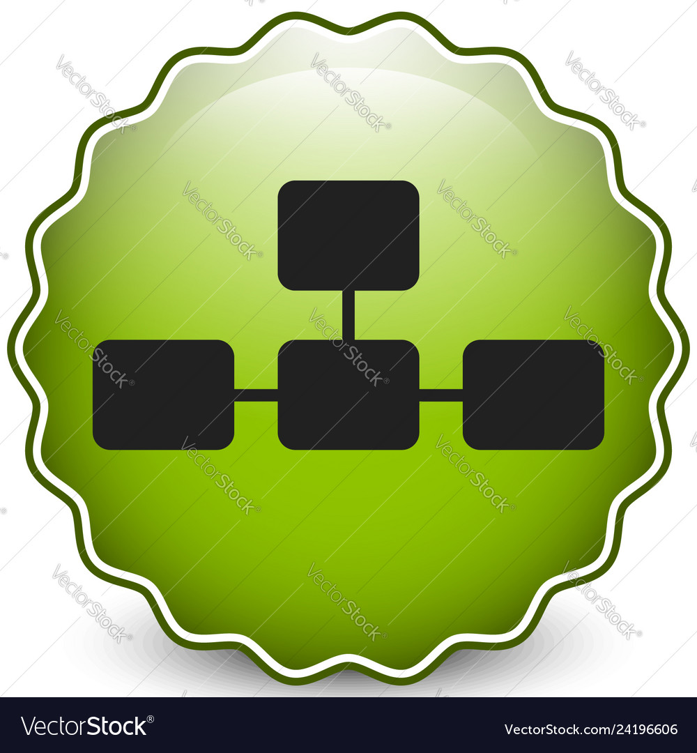 Topological hierarchical diagram icon multilevel Vector Image