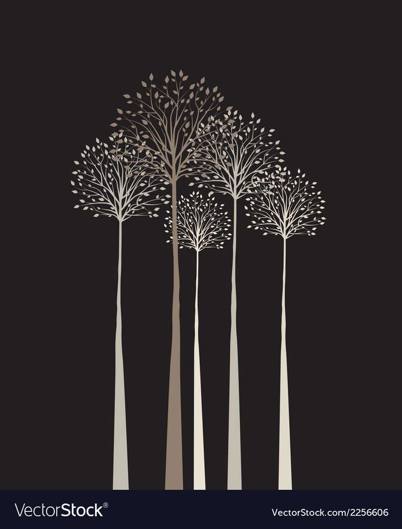Trees Royalty Free Vector Image - VectorStock