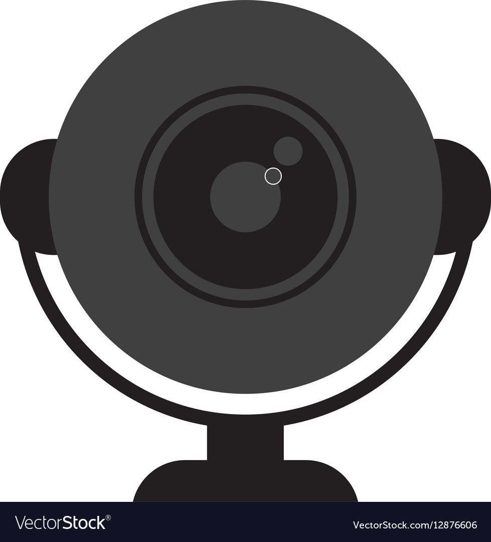 Webcam computer device Royalty Free Vector Image