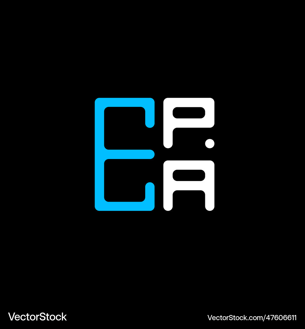 Cpa letter logo creative design with graphic Vector Image