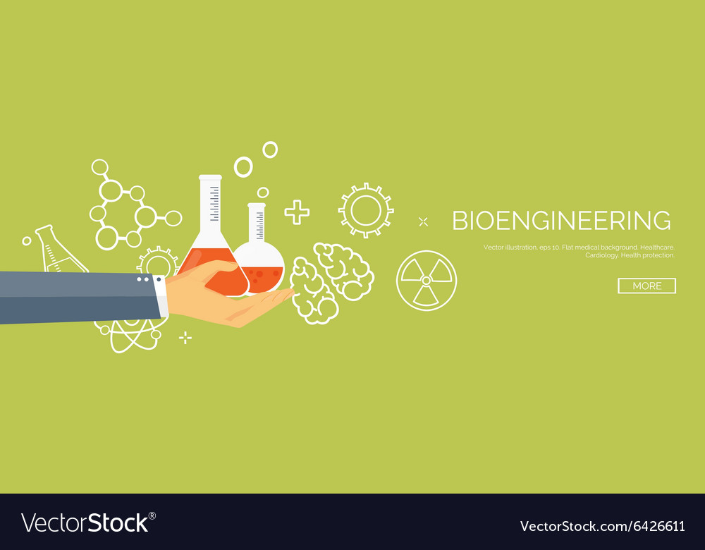 Flat header medical Royalty Free Vector Image - VectorStock