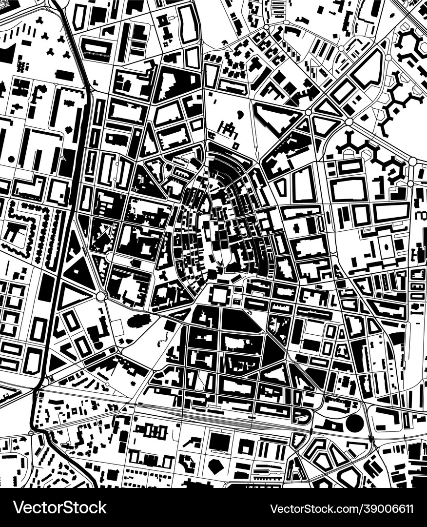 Map city vitoria-gasteiz spain Royalty Free Vector Image