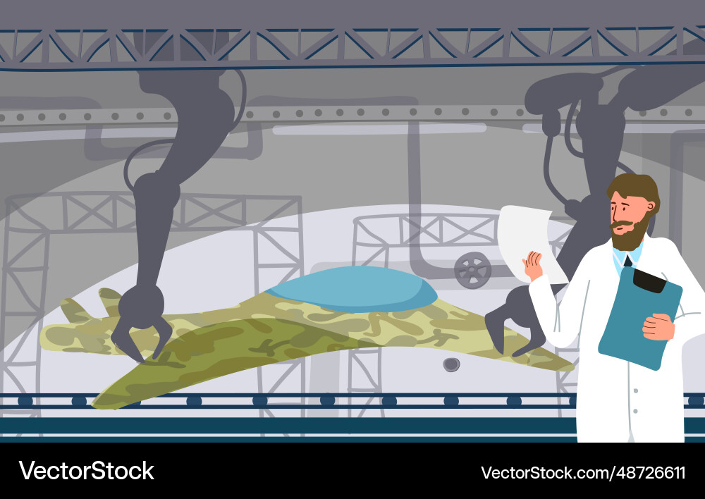 Military production Royalty Free Vector Image - VectorStock