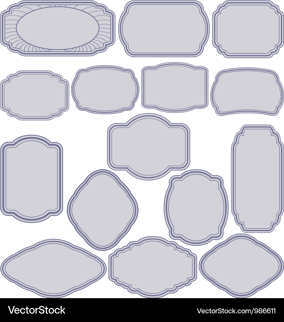 Simple frames Royalty Free Vector Image - VectorStock