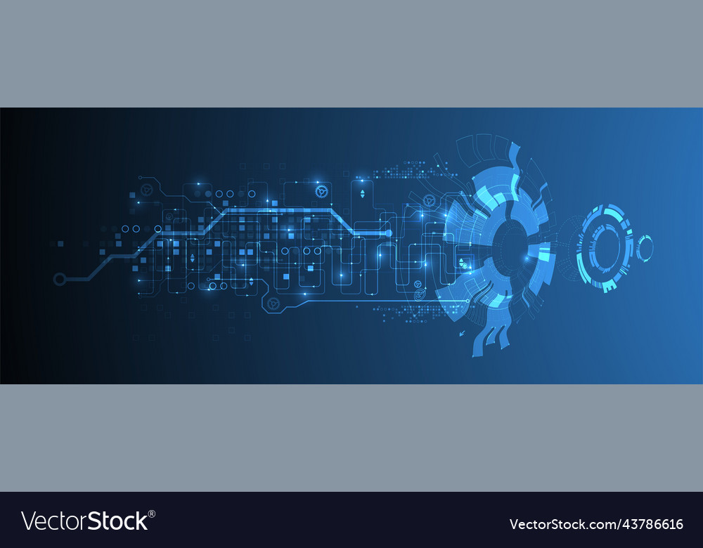 Abstract glowing technology background Royalty Free Vector