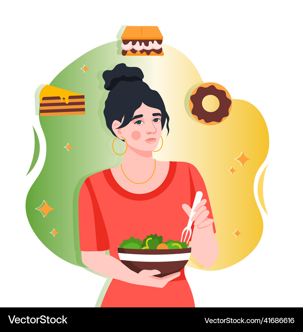 Concept of diet Royalty Free Vector Image - VectorStock