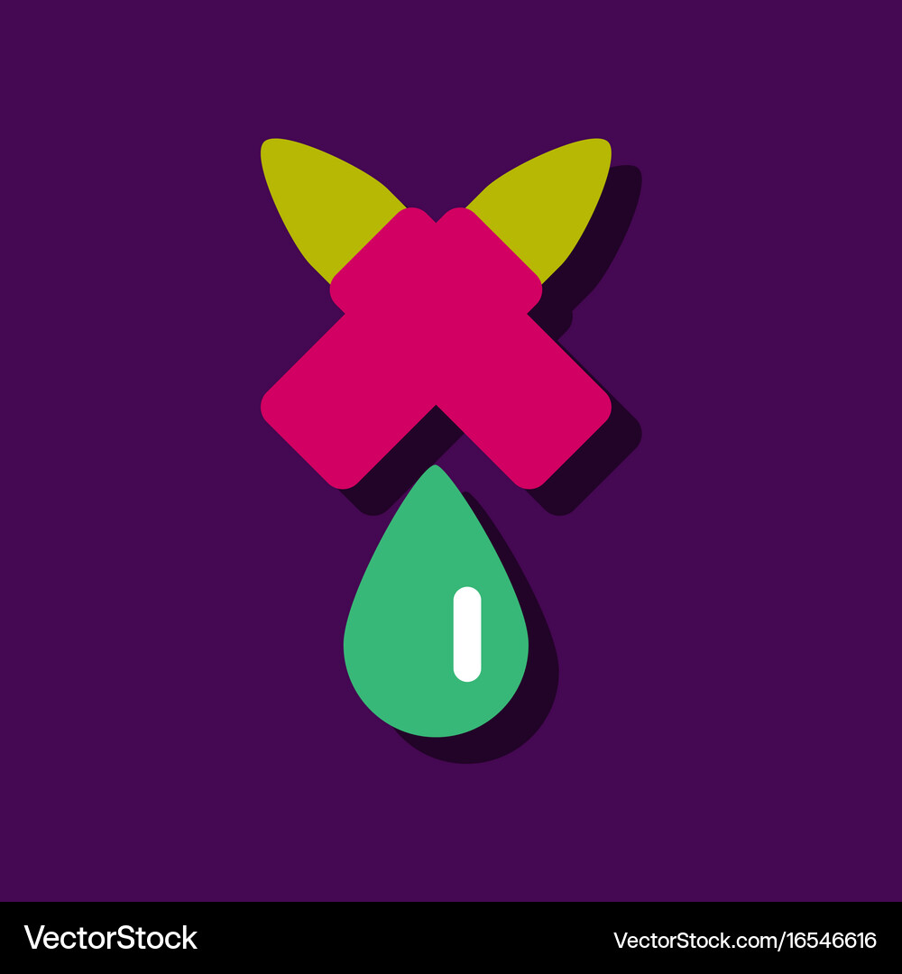 Flat icon design collection military bullets Vector Image