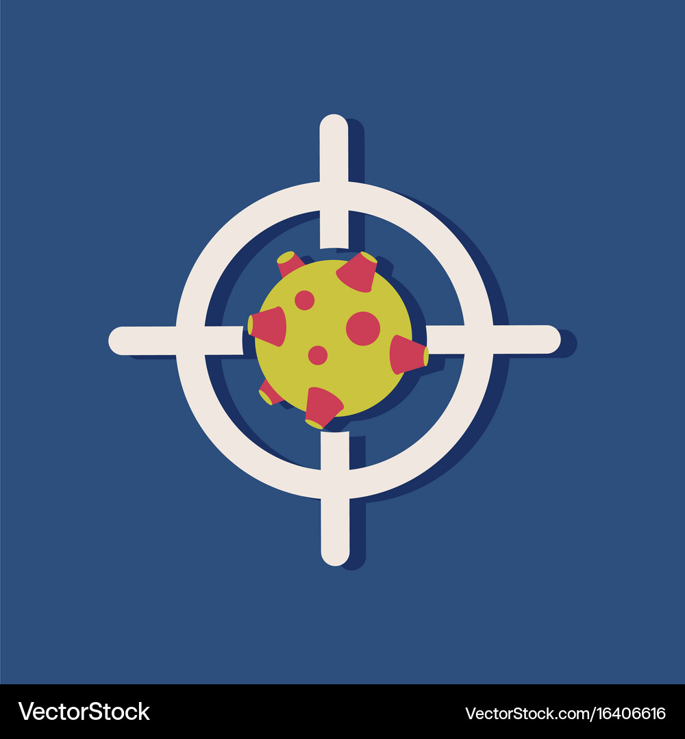 Flat icon design collection satellite at gunpoint Vector Image