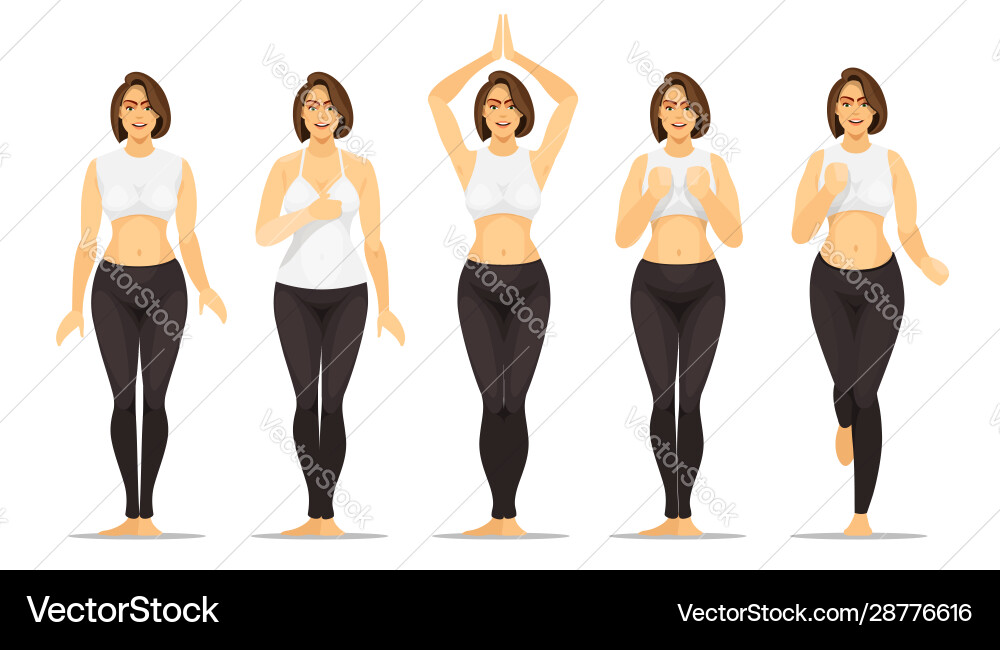 Gym fitness workout group Royalty Free Vector Image