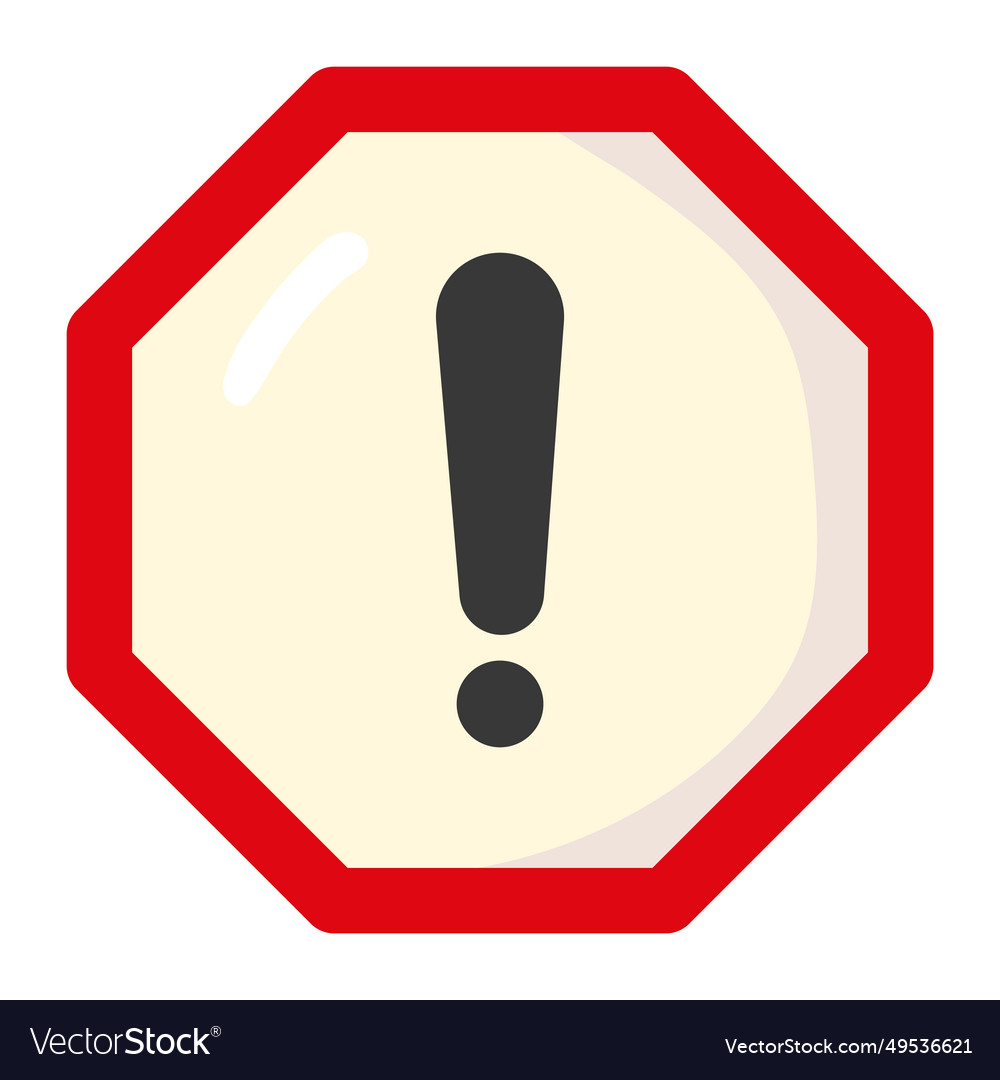 Alert symbol Royalty Free Vector Image - VectorStock