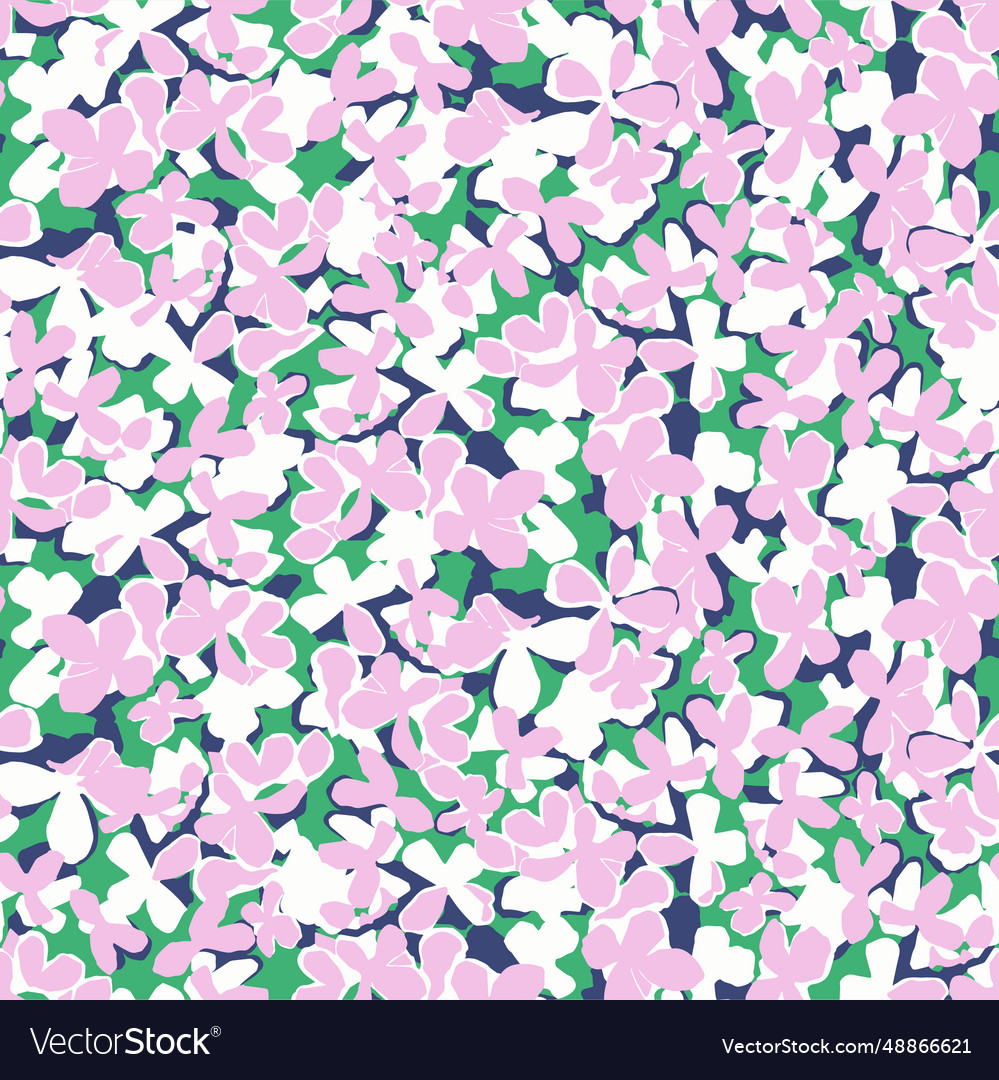 Ditsy flower seamless pattern Royalty Free Vector Image