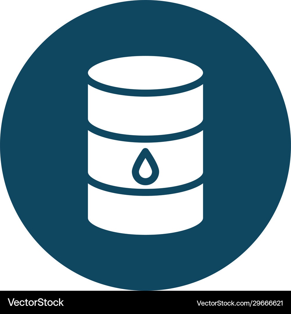 Isolated oil barrel block and flat style icon Vector Image