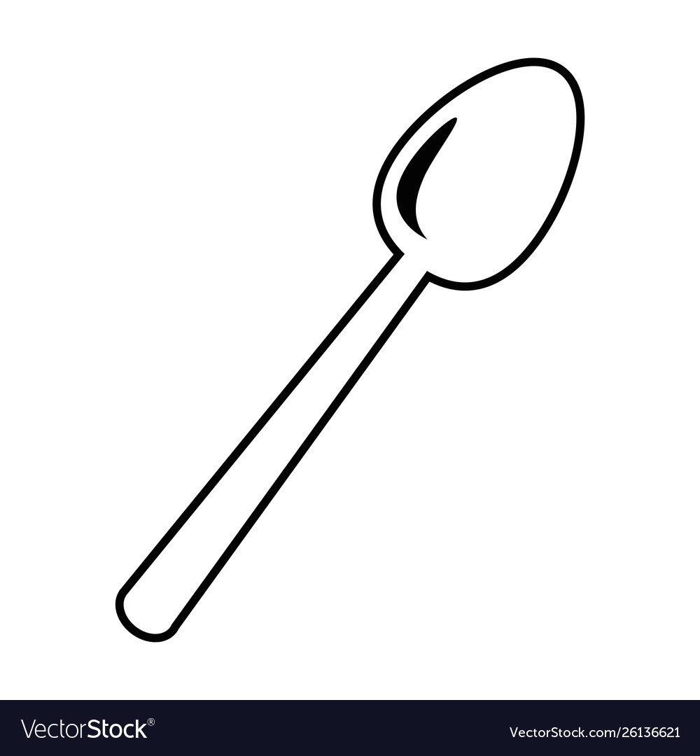 Isolated spoon design Royalty Free Vector Image
