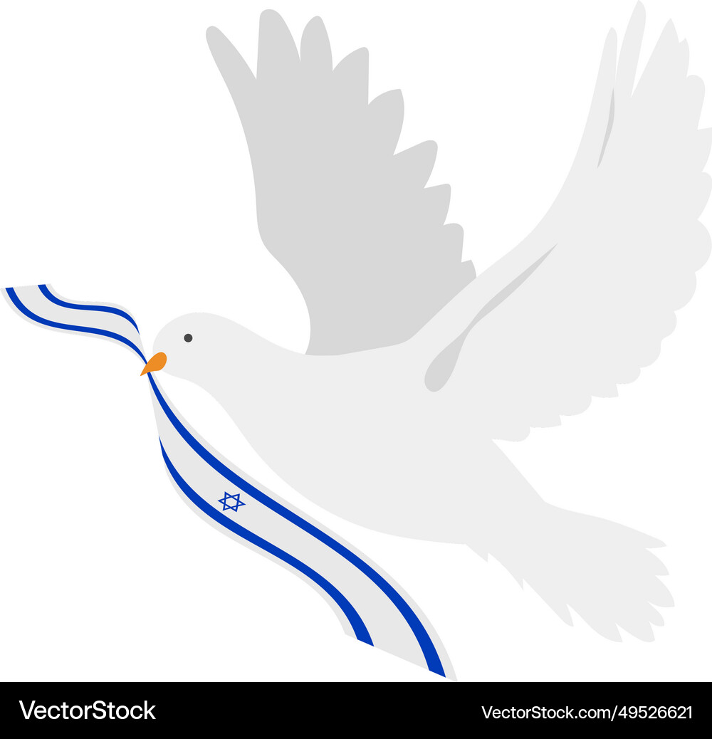 Israel peace Royalty Free Vector Image - VectorStock