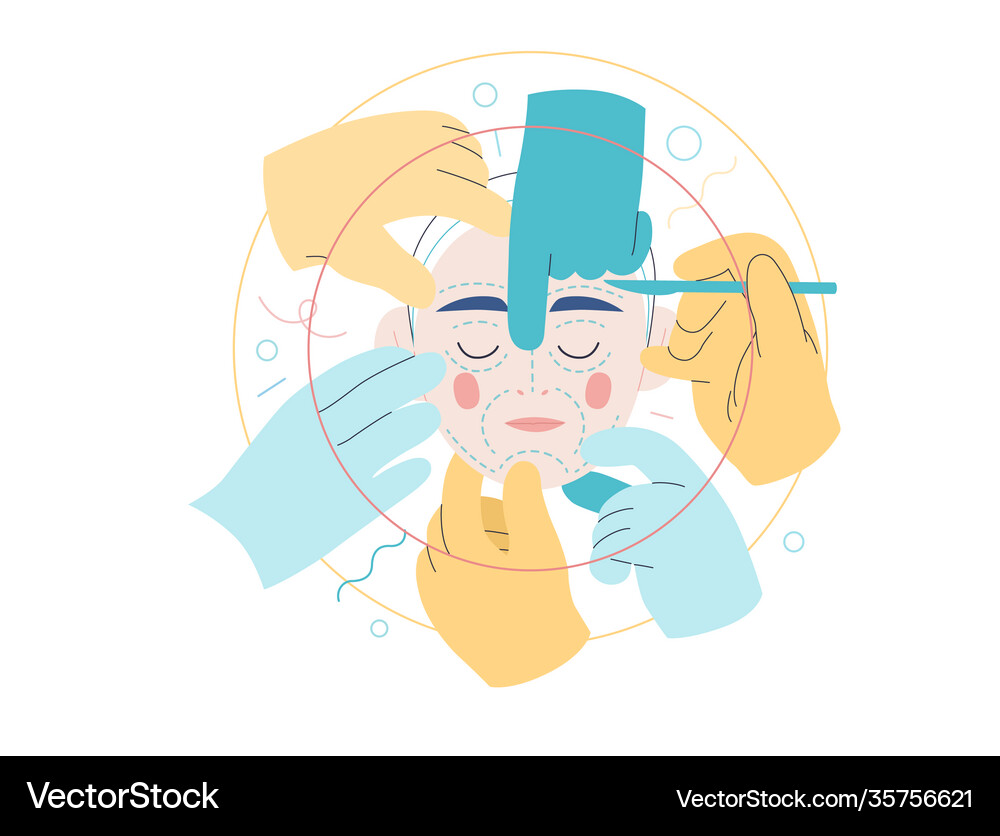 Medical insurance - cosmetic plastic Royalty Free Vector
