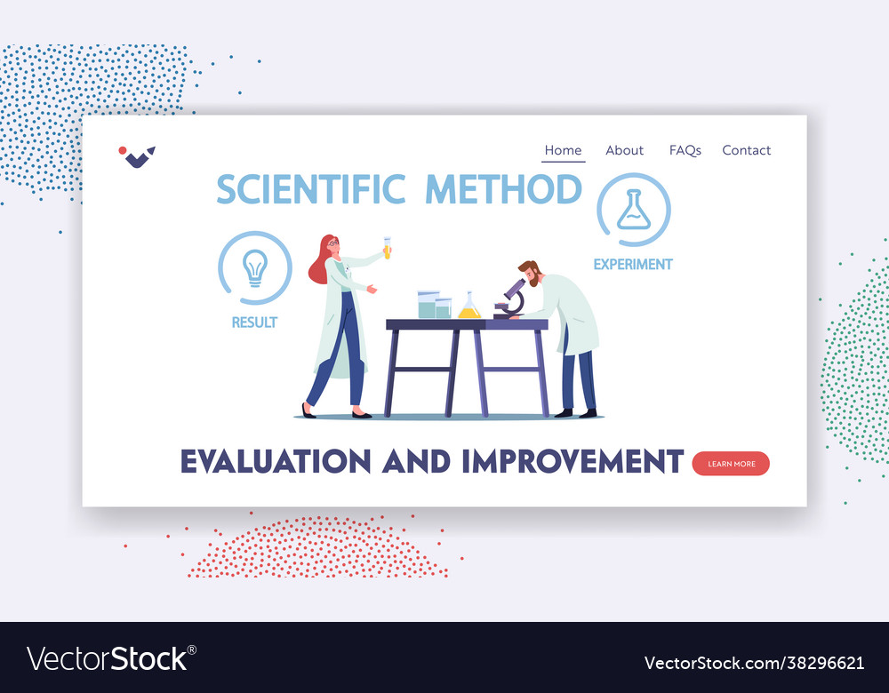 Scientific methods evaluation and improverment Vector Image