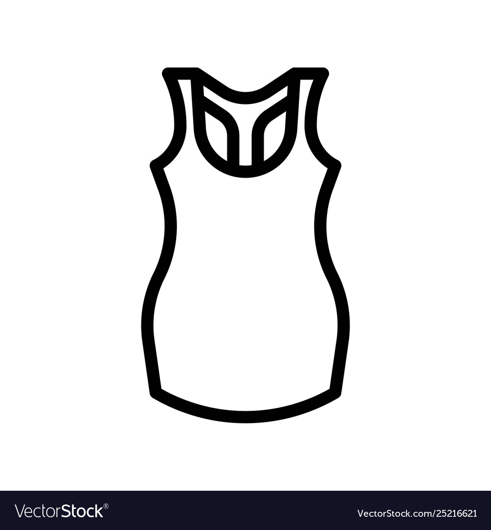 Sleeveless shirt line style icon Royalty Free Vector Image Sleeveless shirt line style icon Royalty Free Vector Image