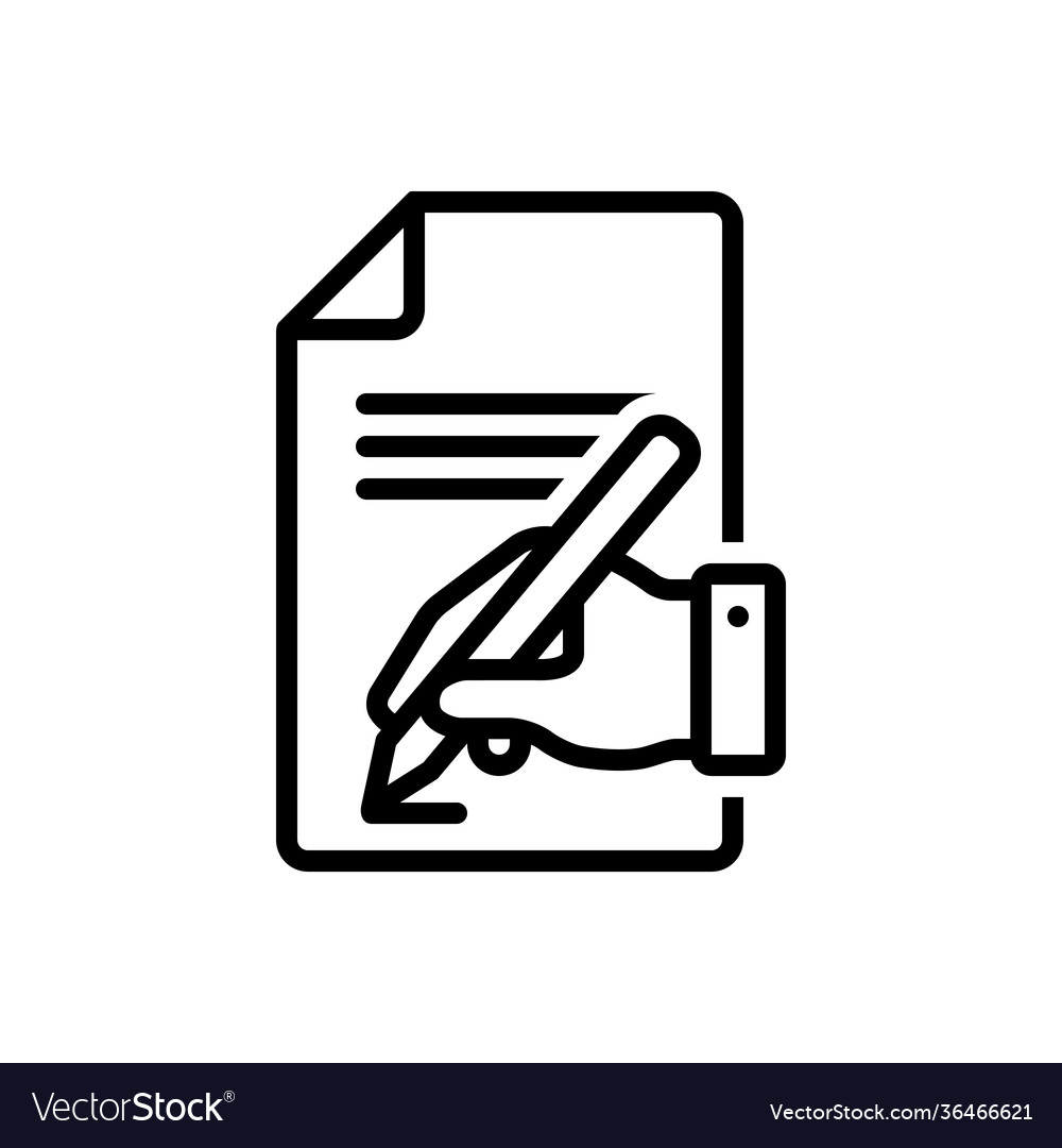 Write Royalty Free Vector Image - VectorStock