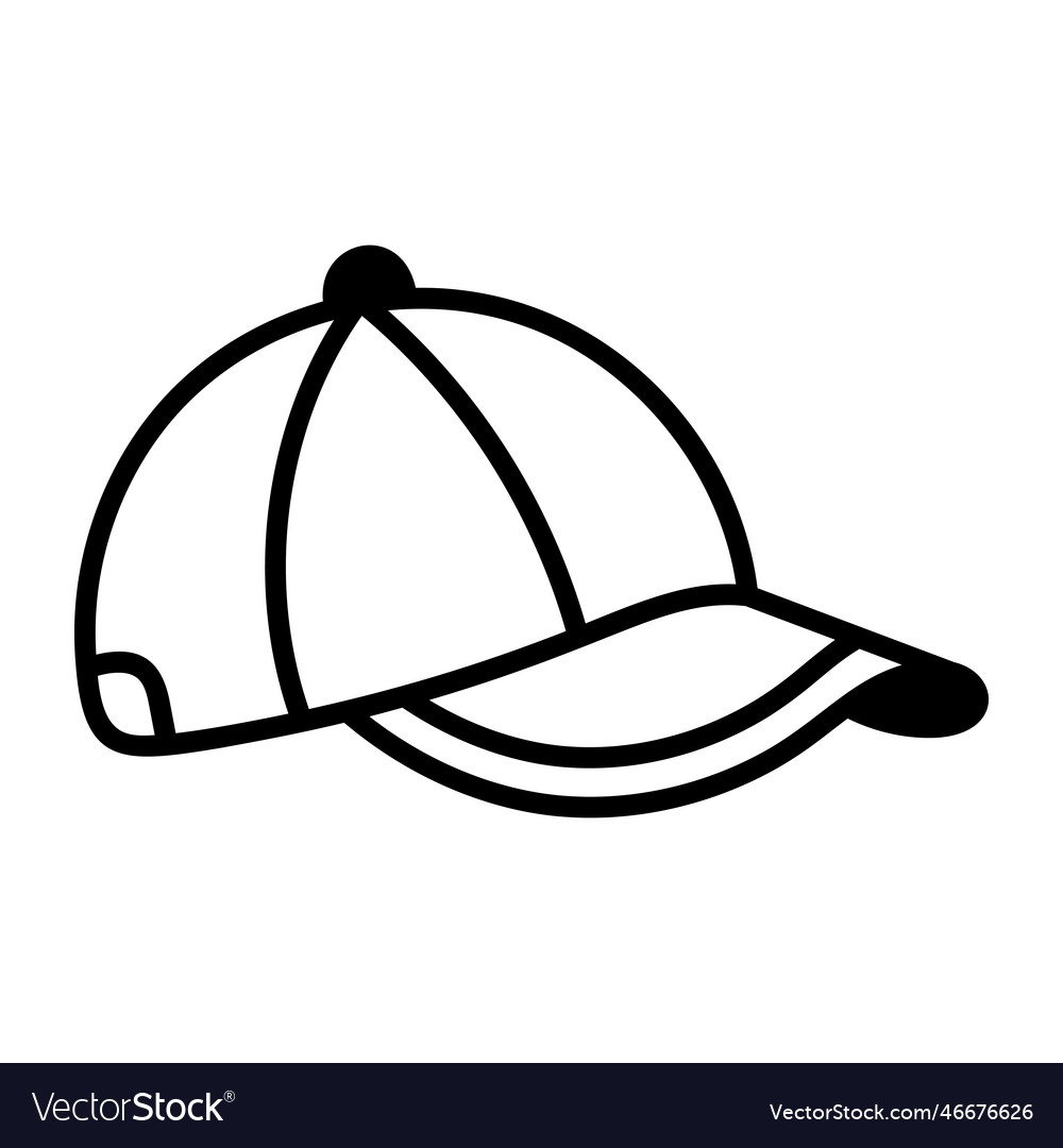 Cricket cap Royalty Free Vector Image - VectorStock