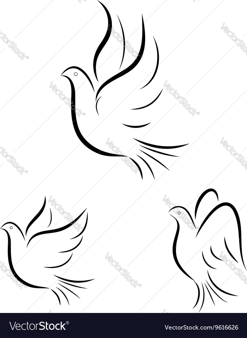Doves Royalty Free Vector Image - VectorStock
