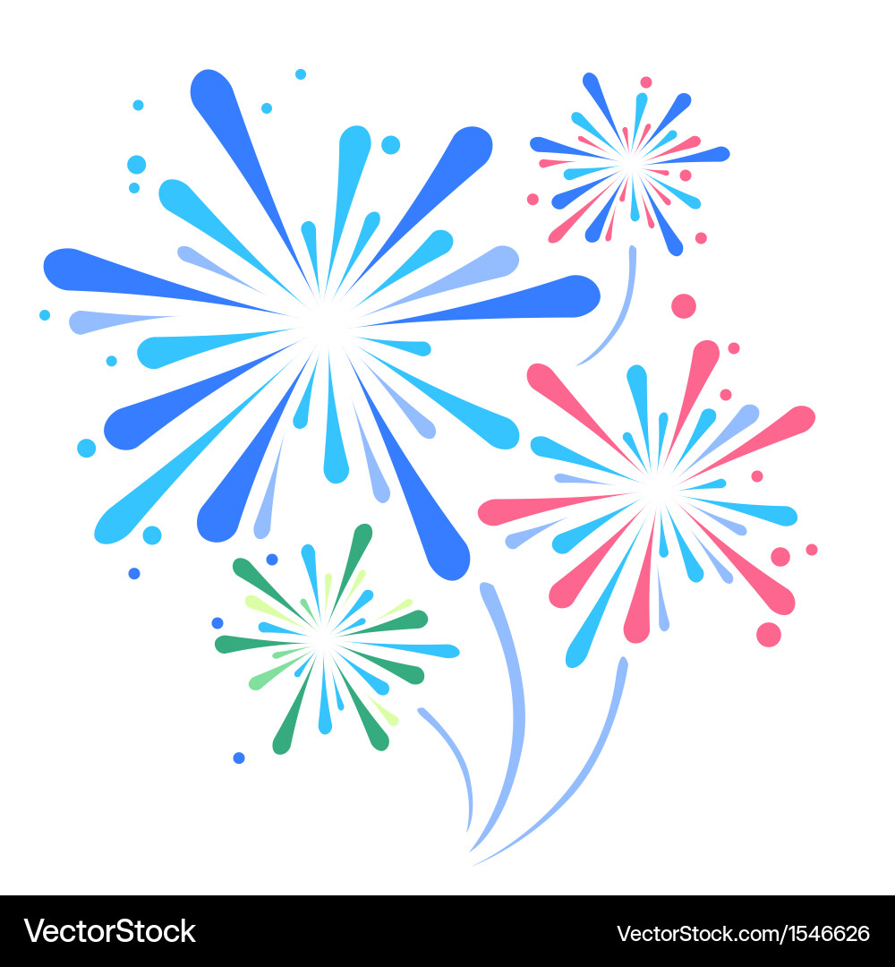 Holiday firework Royalty Free Vector Image - VectorStock