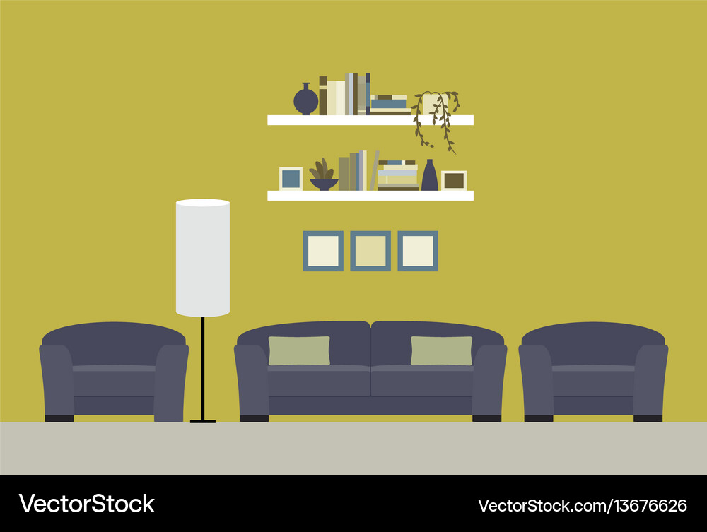 Interior of the room Royalty Free Vector Image