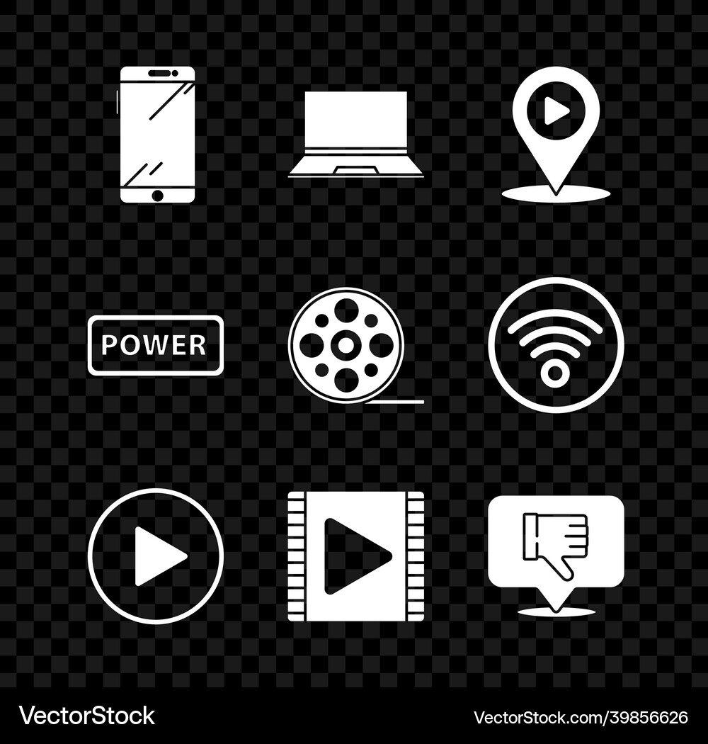 Set smartphone mobile phone laptop digital Vector Image