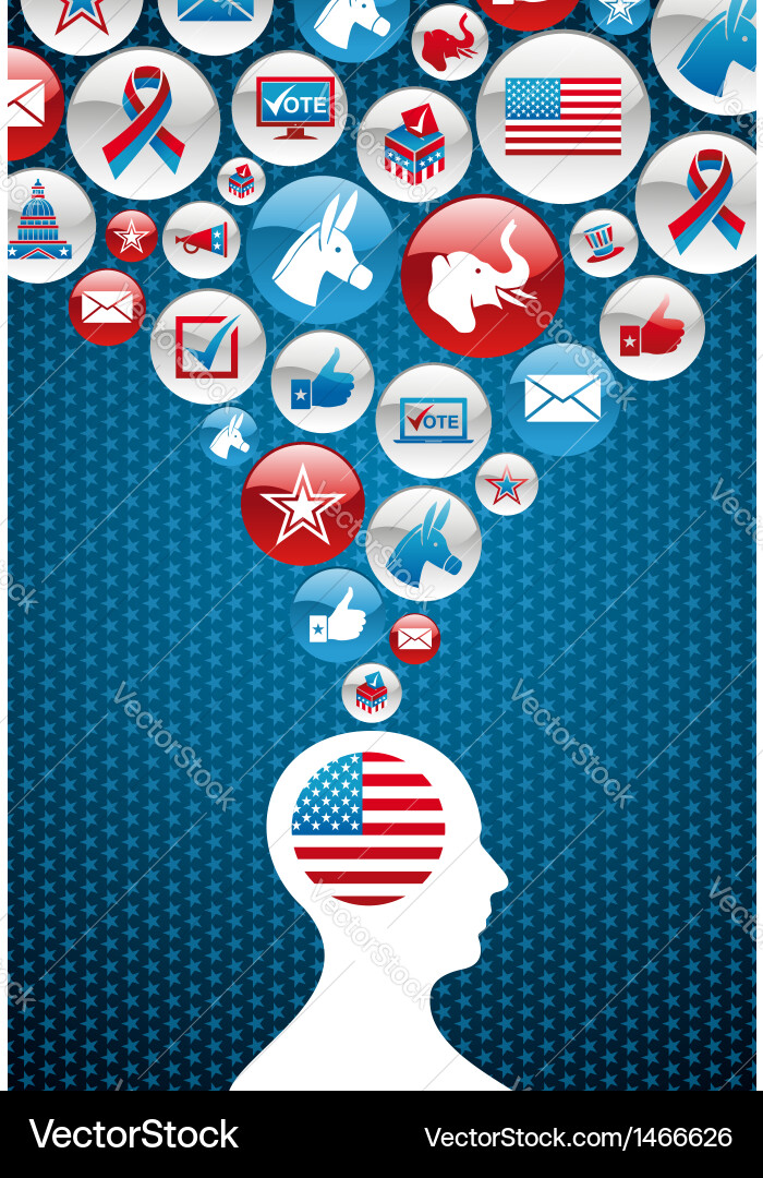 Usa political elections Royalty Free Vector Image