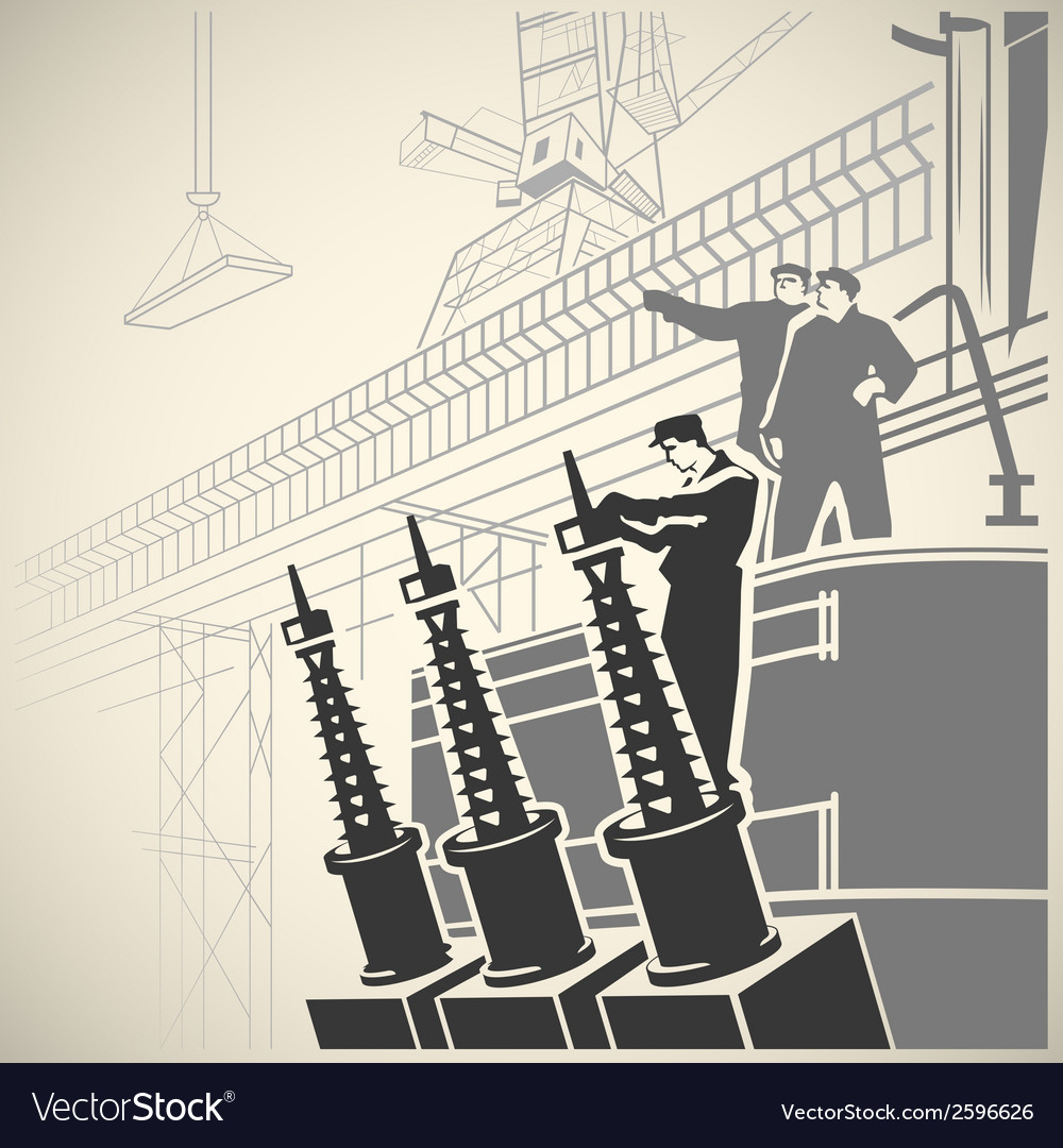 Workers5 Royalty Free Vector Image - VectorStock