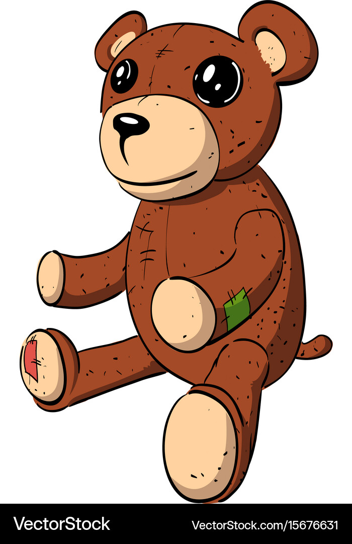 Cartoon image of teddy bear Royalty Free Vector Image