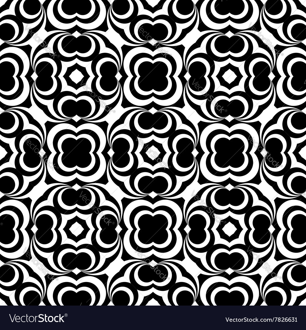 Design seamless monochrome geometric pattern Vector Image