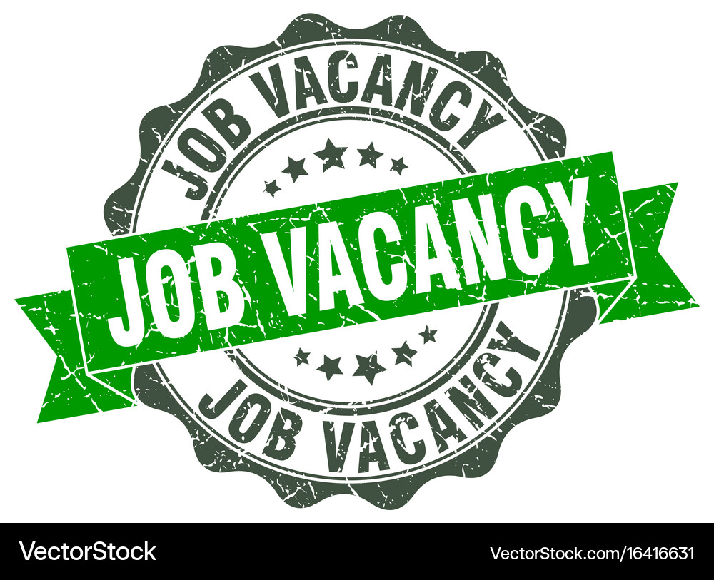 Job vacancy stamp sign seal Royalty Free Vector Image