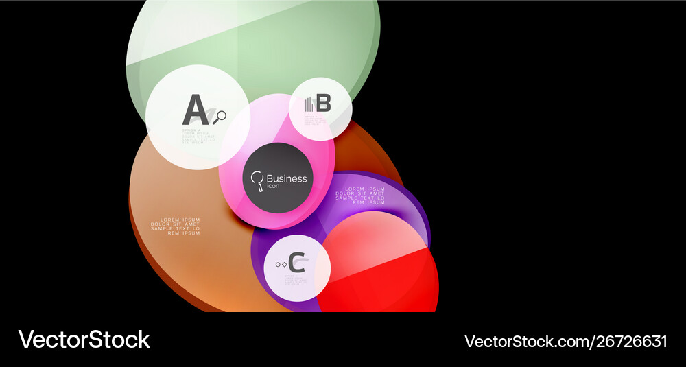 Modern advertising concept for wallpaper design Vector Image