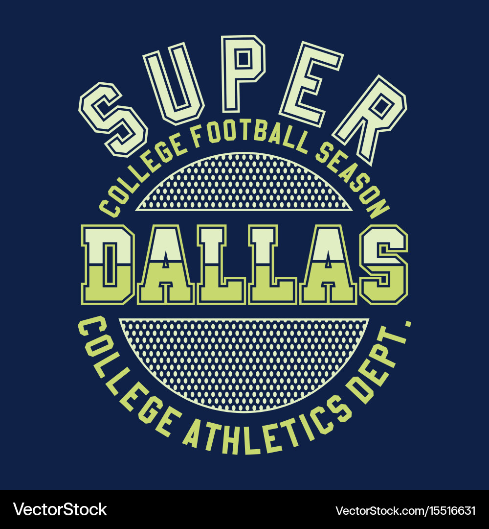 Super college football Royalty Free Vector Image