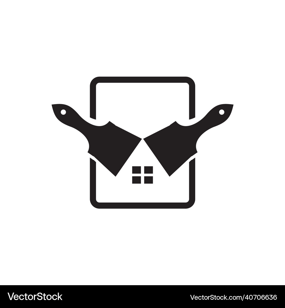 Home repair service logo design Royalty Free Vector Image