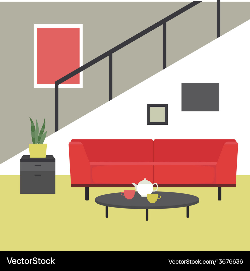 Interior of the room Royalty Free Vector Image
