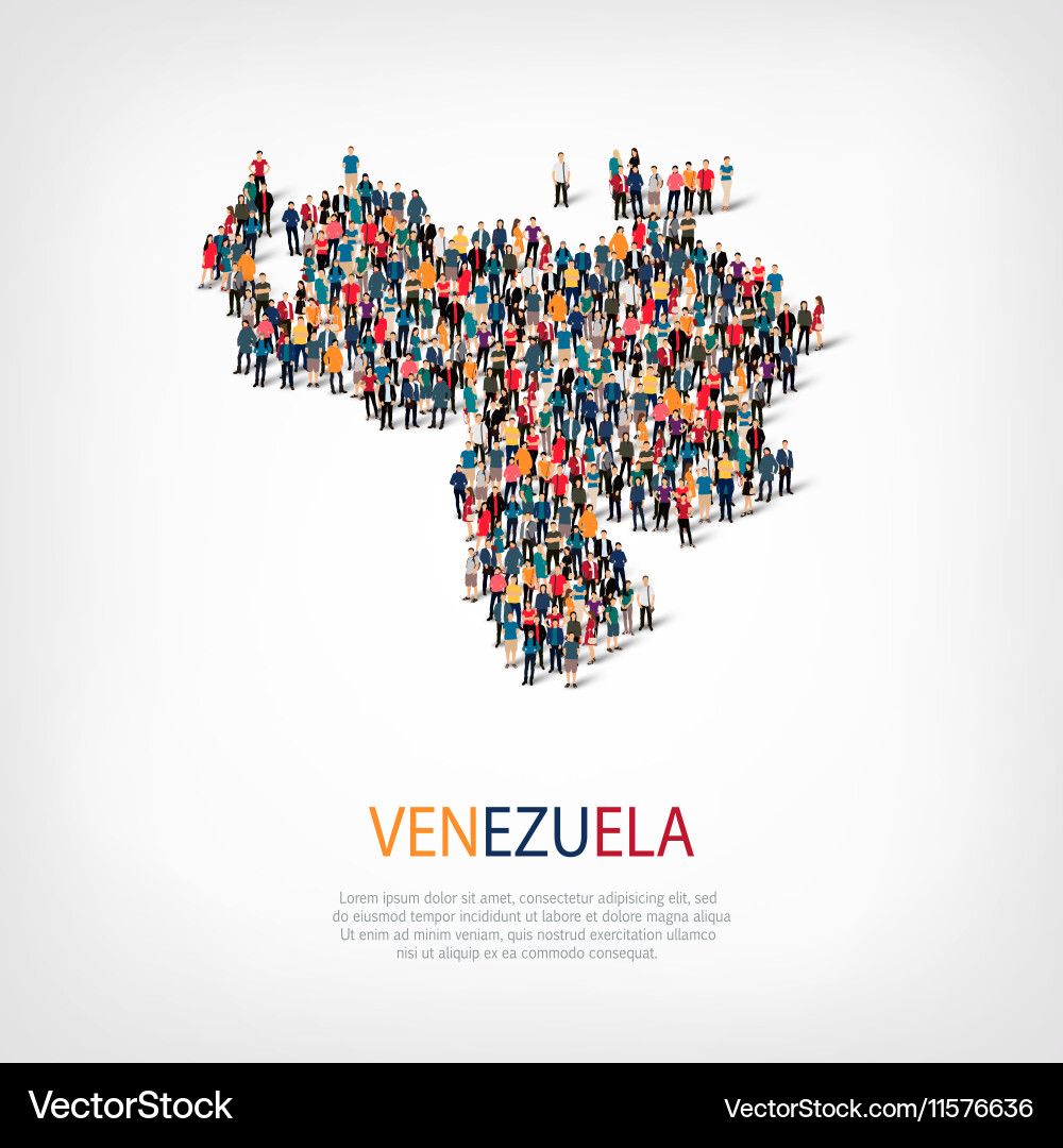 People map country venezuela Royalty Free Vector Image