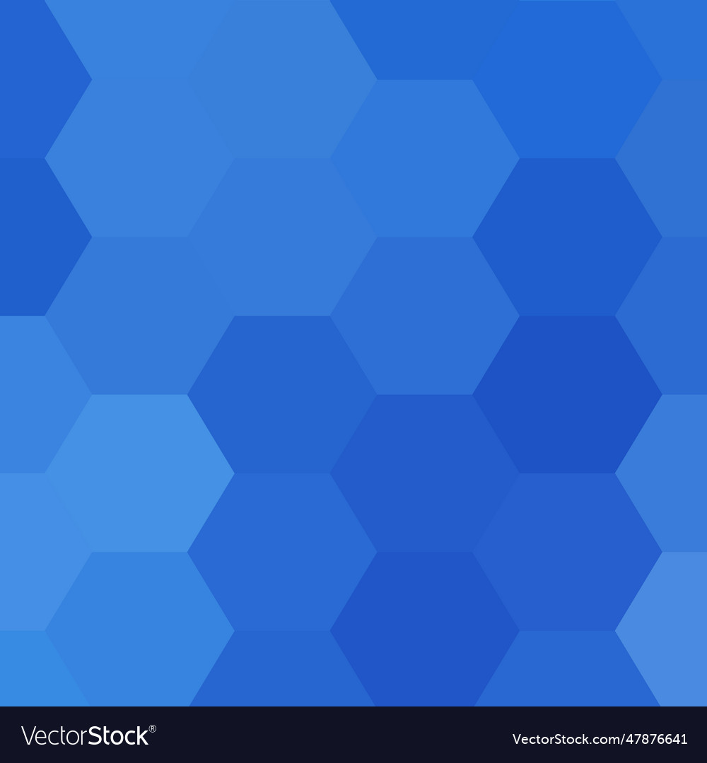 Blue geometric background hexagonal abstract Vector Image