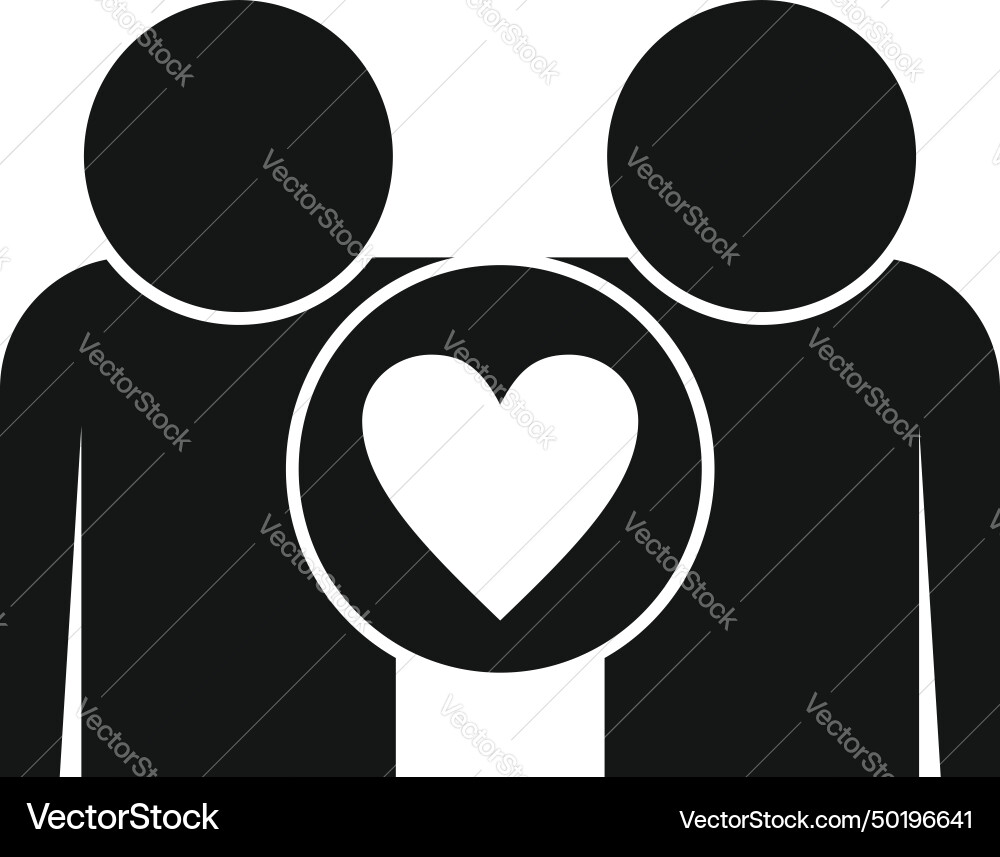 Business partner icon simple help job Royalty Free Vector