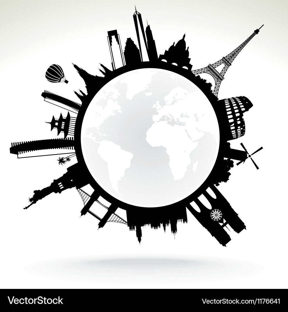 Cities of the world Royalty Free Vector Image - VectorStock
