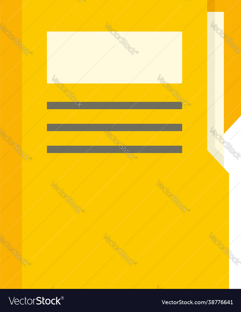 Editor folder icon flat isolated Royalty Free Vector Image