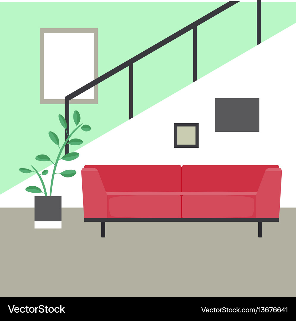 Interior of the room Royalty Free Vector Image